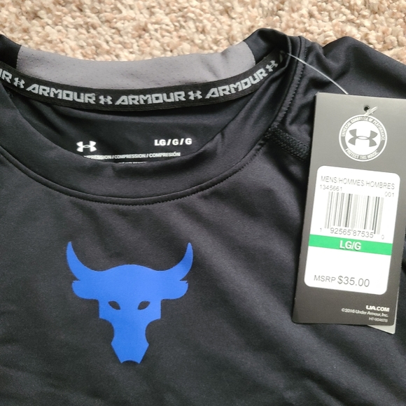 Under Armour | Shirts | Project Rock Under Armour Compression Shirt ...